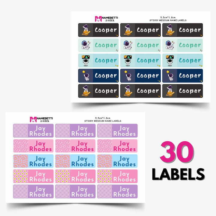 Medium Name Labels for 2026 - Namebetti Stcik On Name Labels – NameBetti
